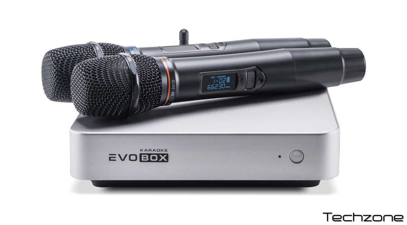 Караоке система Studio Evolution EVOBOX Plus +мікрофони Silver - купити в Києві, доставка по ...