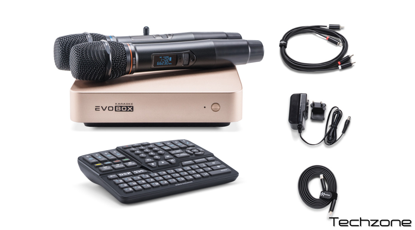 Караоке система Studio Evolution EVOBOX Plus +мікрофони Gold - купить в Киеве,доставка по ...
